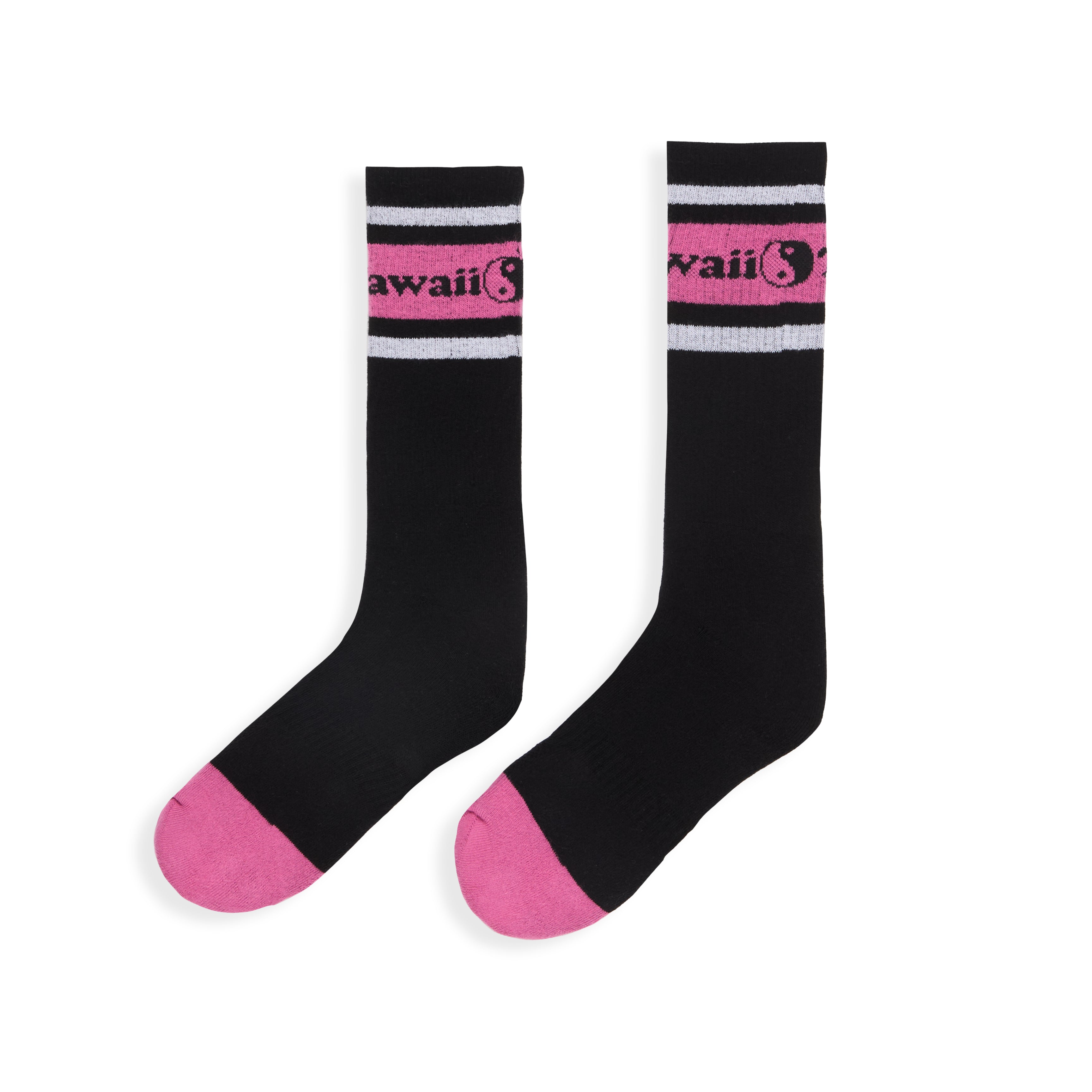 T&C Surf Designs Pearl Socks - Black Pink – Town & Country Surf Designs ...